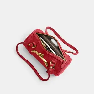 COACH Kisslock Barrel Bag 28 - Brass/poppy