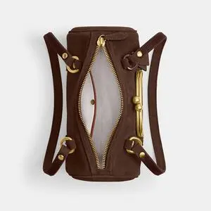 COACH Kisslock Barrel Bag 28 - Brass/dark Chocolate