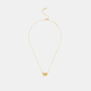 COACH Interlocking Circles Pendant Necklace