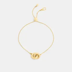 COACH Interlock Slider Bracelet - Gold