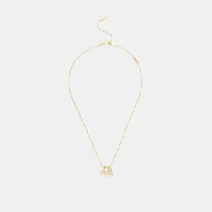 COACH Rondelle Charm Necklace - Gold