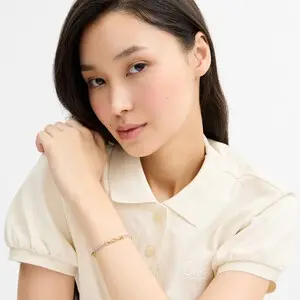 COACH Mixed Metal Link Chain Bracelet