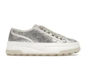 Gucci Gg Metallic Sneakers - Silver
