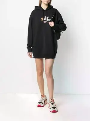 REEBOK Tom And Jerry Hoodie - Black