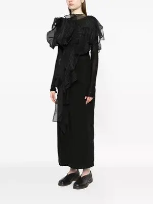 Yohji Yamamoto Asymmetric Darts 3d Blouse