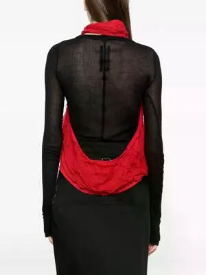 Yohji Yamamoto Crushed Chiffon Top