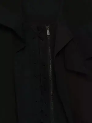 Yohji Yamamoto Lace-up Layered Coat