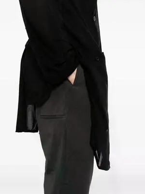 Yohji Yamamoto Drawstring Tapered Trousers