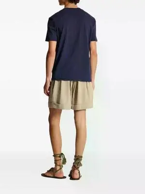 Balmain Short-sleeve Crew-neck T-shirt - Blue