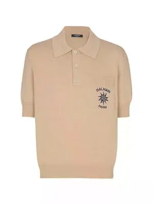 Balmain Cotton Sun Polo - Neutrals