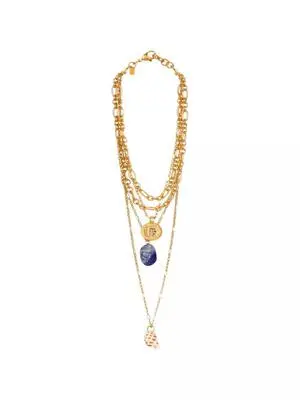 Balmain Multi-charms Layered Necklace