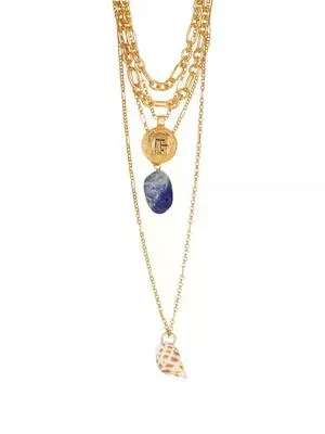 Balmain Multi-charms Layered Necklace