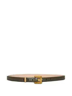 Balmain Leather Belt - Green