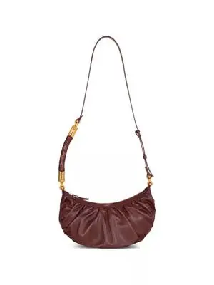 Leather Ruched Shoulder Bags