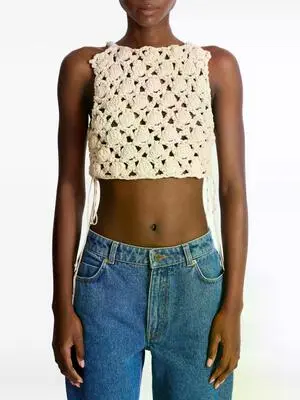 Balmain Tie-detail Top - Neutrals