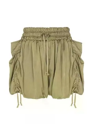 Balmain Drawstring Cargo Shorts - Green