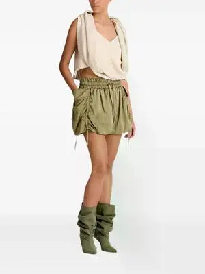 Balmain Drawstring Cargo Shorts - Green