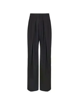 Balmain Tailored Knife-pleat Trousers - Black