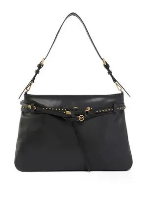 Pinko Studded Leather Shoulder Bag