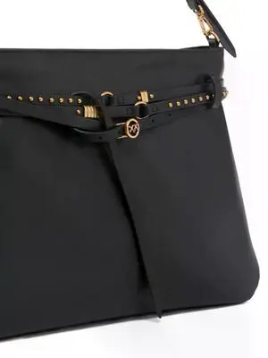 Pinko Studded Leather Shoulder Bag