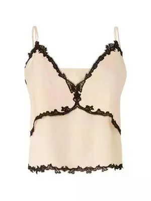 Pinko Lace-trimmed Camisole - Neutrals
