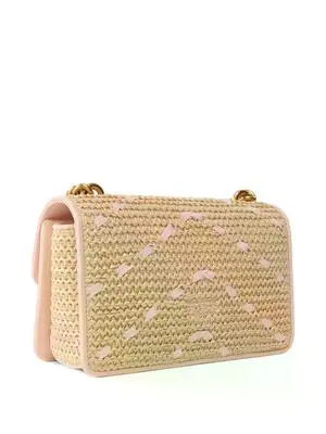 Pinko Mini Love One Bird Cross Body Bag - Neutrals