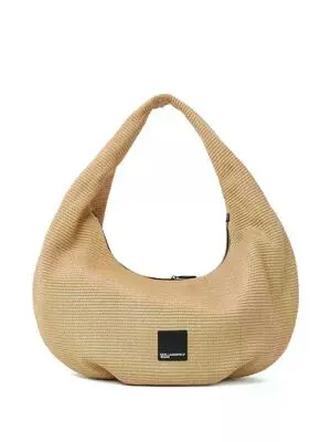 Karl Lagerfeld Logo-patch Shoulder Bag - Neutrals