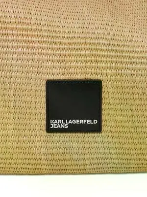 Karl Lagerfeld Logo-patch Shoulder Bag - Neutrals