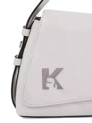 Karl Lagerfeld Leather Shoulder Bag - White