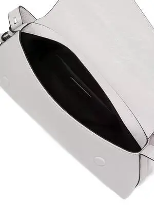 Karl Lagerfeld Leather Shoulder Bag - White