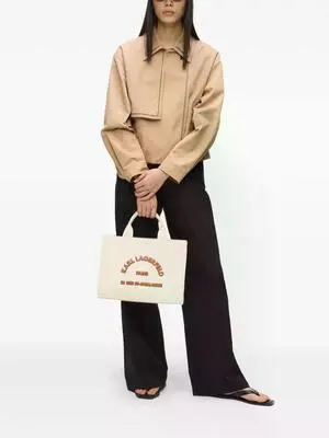 Karl Lagerfeld Rue St-guillaume Medium Tote - Neutrals