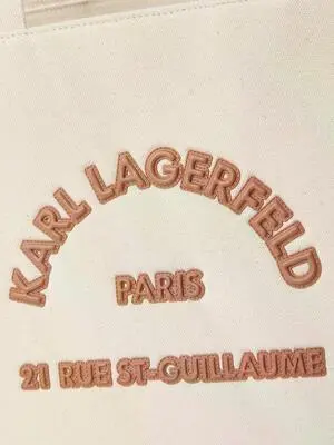 Karl Lagerfeld Rue St-guillaume Medium Tote - Neutrals