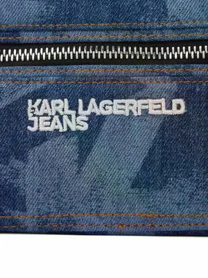 Karl Lagerfeld Monogram Messenger Bag