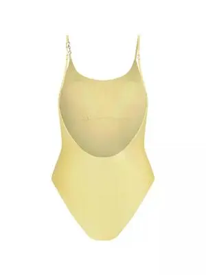 Karl Lagerfeld Signature One-piece Swimsuit - Yellow