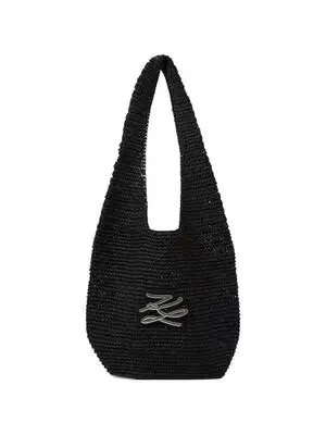 Karl Lagerfeld K/autograph-patch Crochet Tote