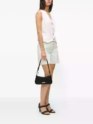 Karl Lagerfeld Mini Logo-plaque Shoulder Bag - Black