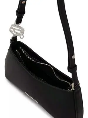 Karl Lagerfeld Mini Logo-plaque Shoulder Bag - Black