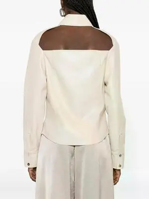 Nanushka Cut-out Shirt Jacket - Neutrals