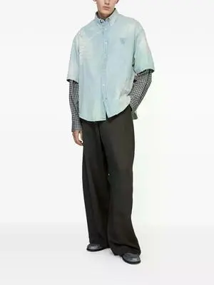 Acne Studios Distressed Embroidered Shirt