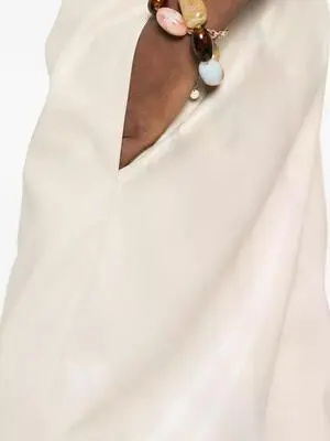 Nanushka Barrel Leg Trousers - Neutrals