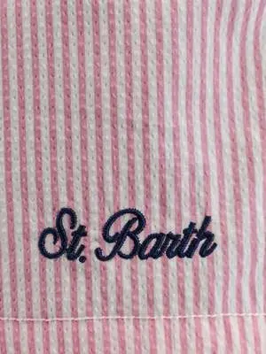 MC2 SAINT BARTH Patmos Striped Swim Trunks - Pink