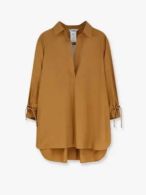 Max Mara Mxmadorni Cotton Shirt - Brown