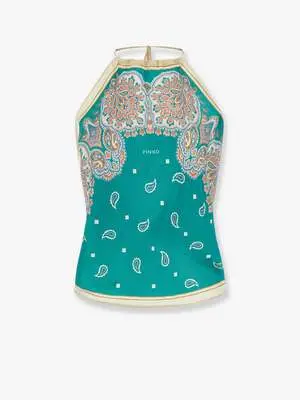 Pinko Viscose And Silk Blend Synchro Top