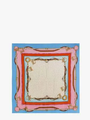 Pinko Limbo Silk And Viscose Blend Foulard With Print - Multicolor