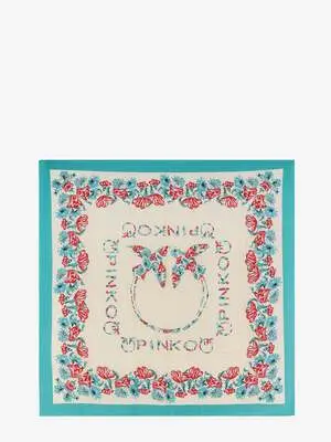 Pinko Limbo Silk And Viscose Blend Foulard With Print - Multicolor