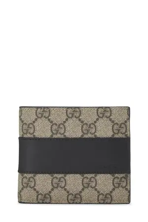 Gucci Original Gg Supreme Canvas Bifold Wallet - Black
