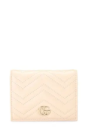Gucci Pink Gg Marmont Wallet Pink