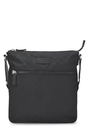 Gucci Gg Nylon Zip Pocket Messenger