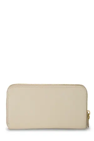 Prada Saffiano Zip Around Wallet - White