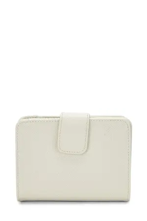 Prada Saffiano Zip Around Wallet - White